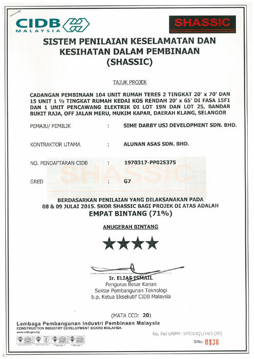 Achievements | Alunan Asas Sdn. Bhd.