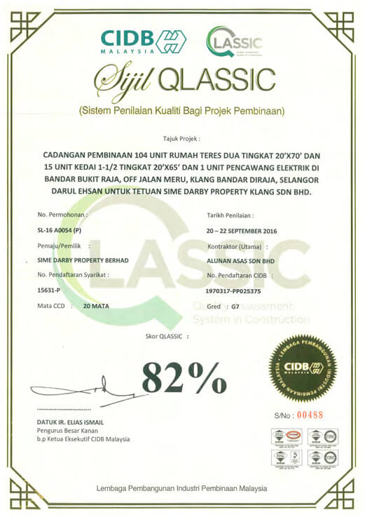 Achievements | Alunan Asas Sdn. Bhd.