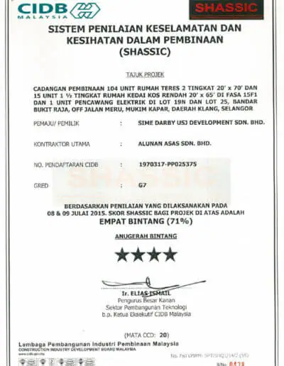 Achievements | Alunan Asas Sdn. Bhd.